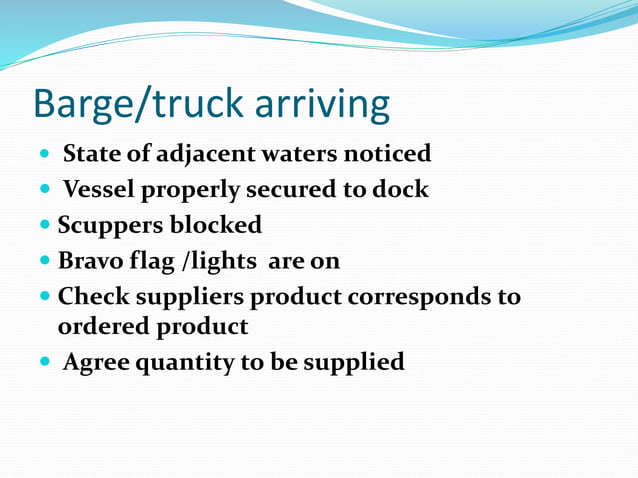 bunkering procedure 2.pptx marine engineering | PPTX | Logistics | Business