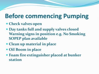 bunkering procedure 2.pptx marine engineering | PPTX