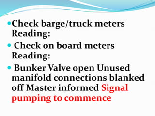 bunkering procedure 2.pptx marine engineering | PPTX