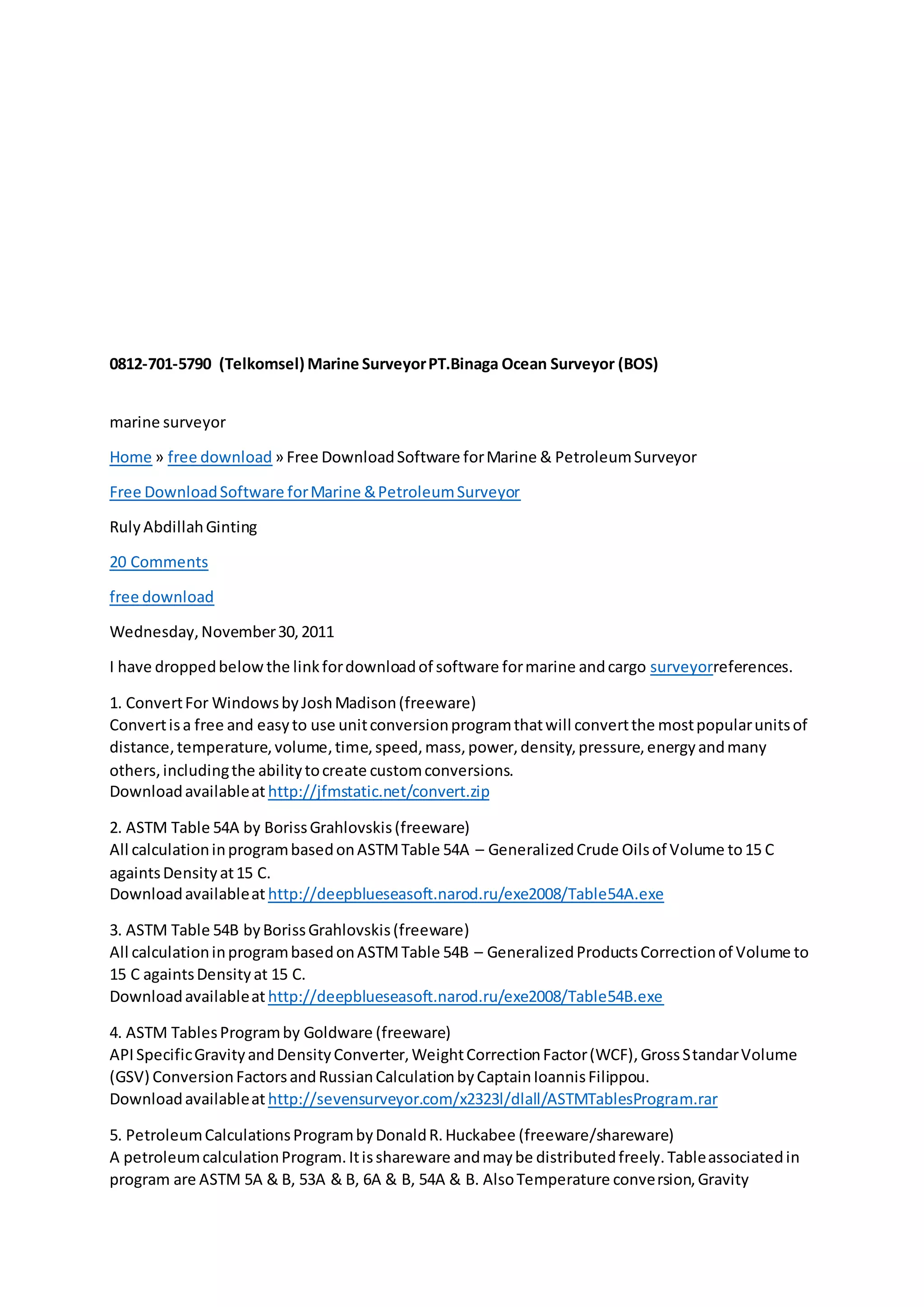 Bunker survey calculation | DOCX