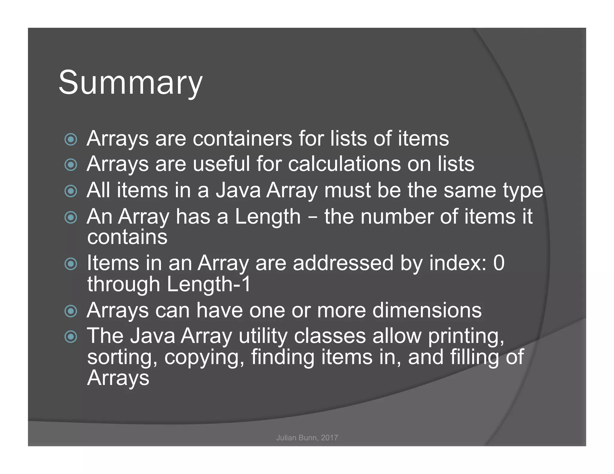 Introduction to Arrays in Programming | PPT Introduction to Arrays in Programming | PPT