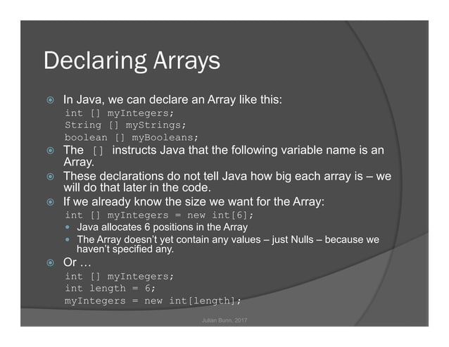 Introduction to Arrays in Programming | PPT Introduction to Arrays in Programming | PPT