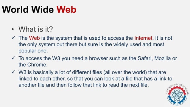 Internet VS World Wide Web | PPT