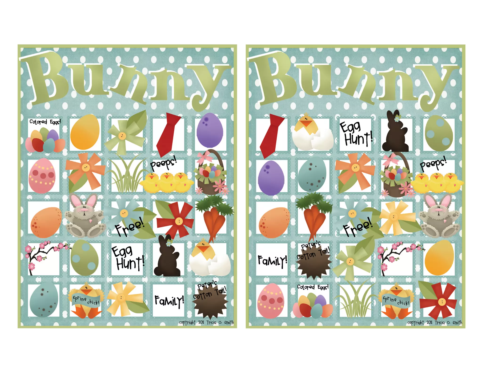 Bunny bingo 5x7 | PDF