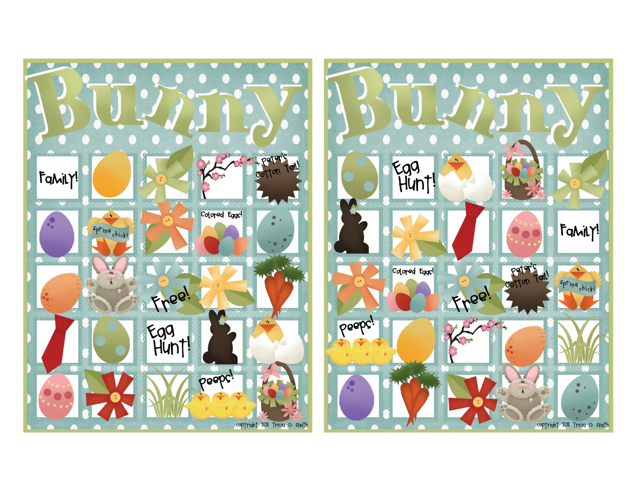 Bunny bingo 5x7 | PDF