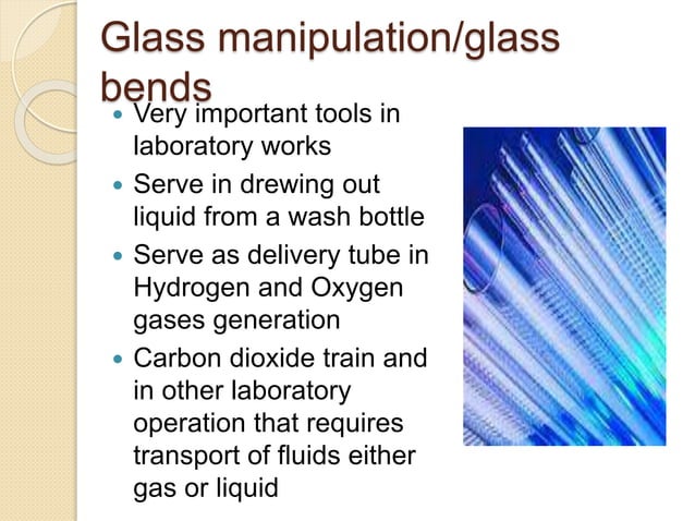 Bunsen burner and Glass Manipulation | PPTX | Chemistry | Science