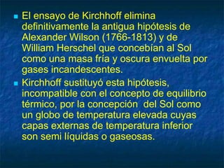 Bunsen y kirchoff nacimiento espectroscopía | PPTX