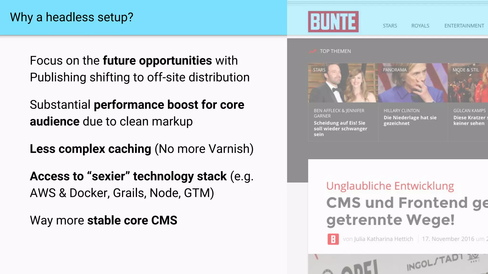 BUNTE.de Drupal CMS Headless Setup | PDF | Cloud Computing | Internet