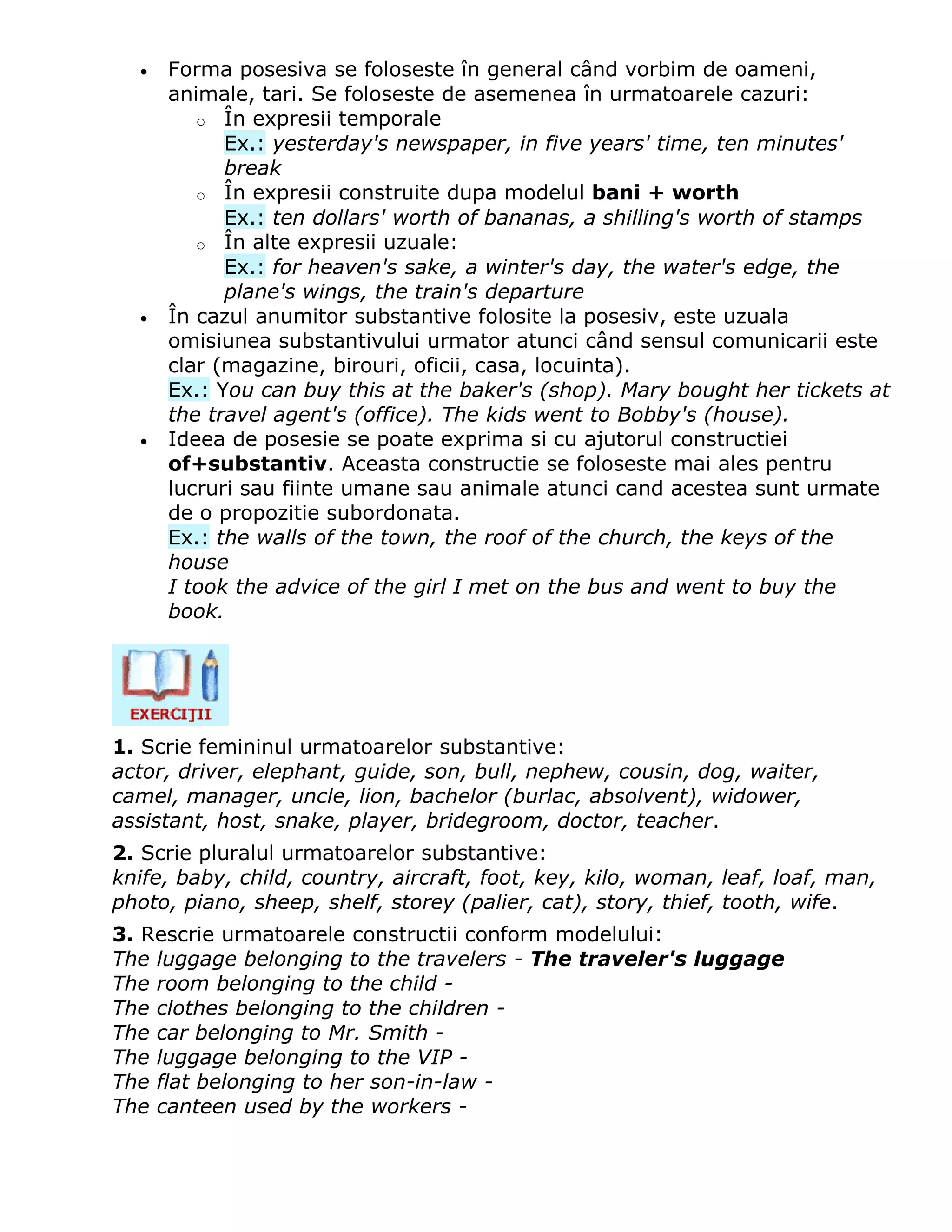 gramatica limbii engleze | DOC