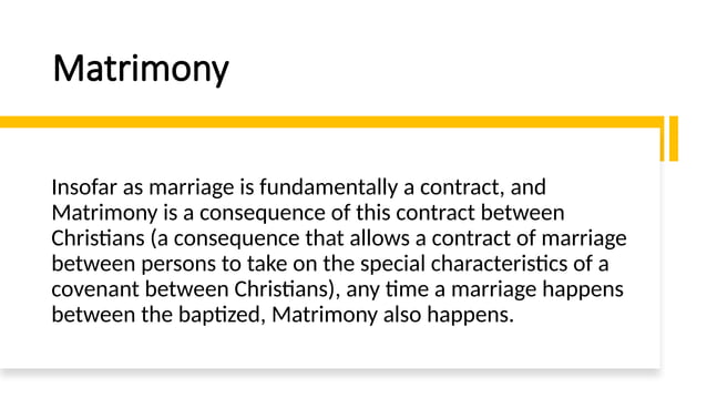 This presentation is about the Sacrament of Marriage | PPTX