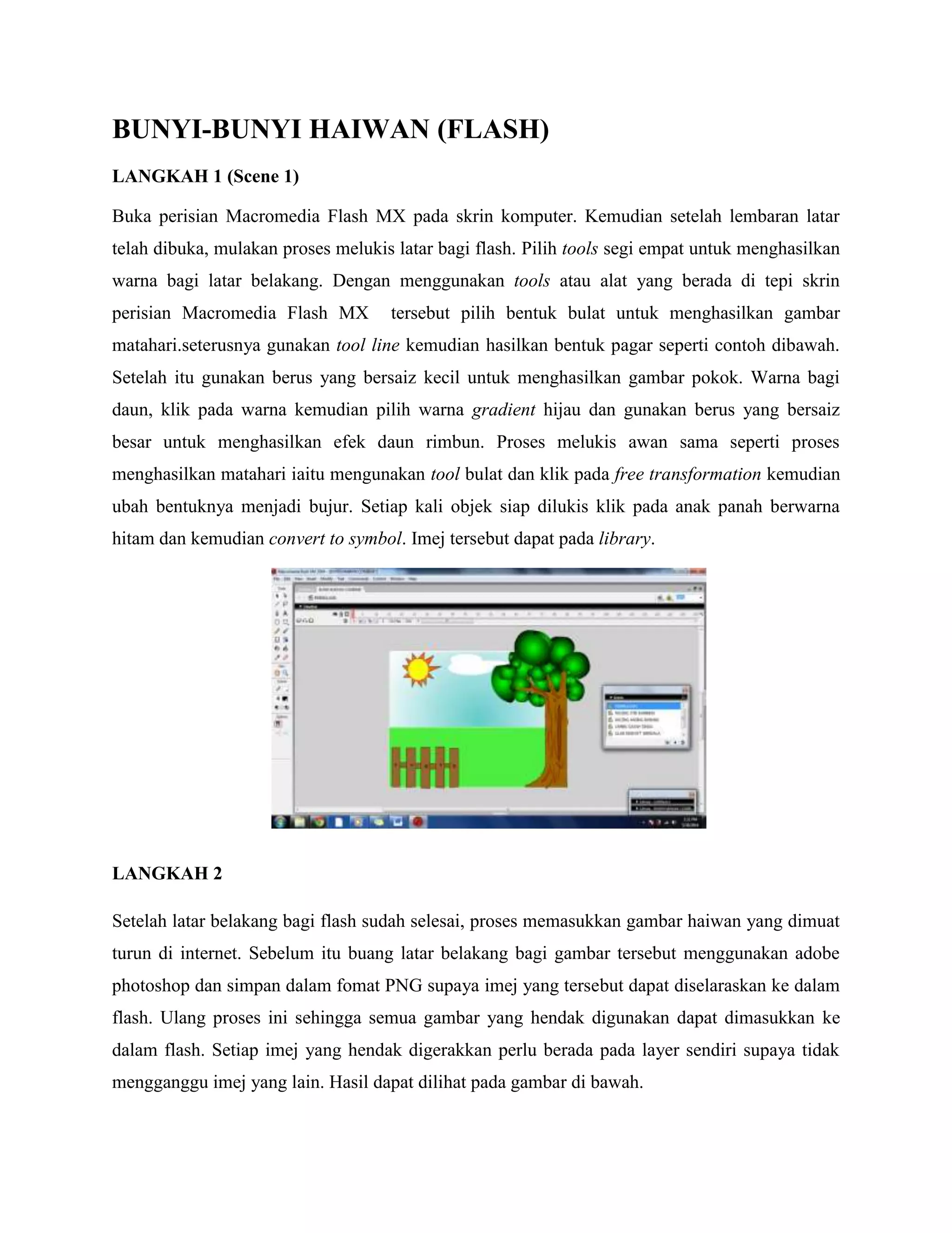 CARA MEMBUAT ANIMASI RINGKAS DGN FLASH | DOCX