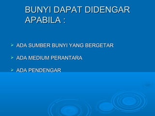 Bunyi | PPT
