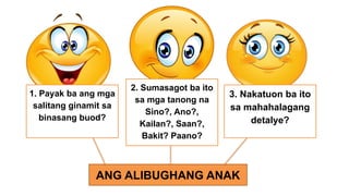 pagsulat ng halimbawa ng buod ng teksto | PPTX