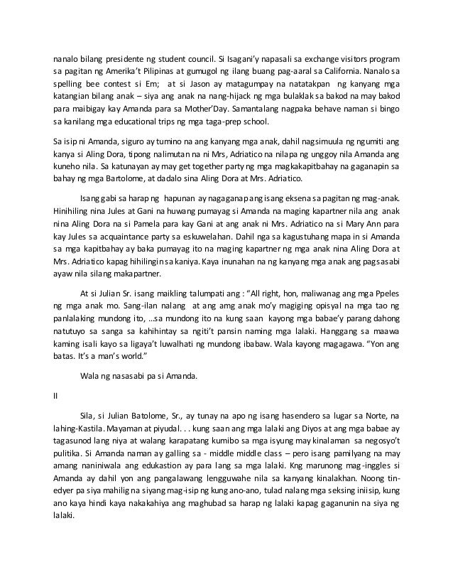 Buod Ng Nobelang Dekada 70 Tagalog Buod Ng Nobelang Dekada 70 Tagalog