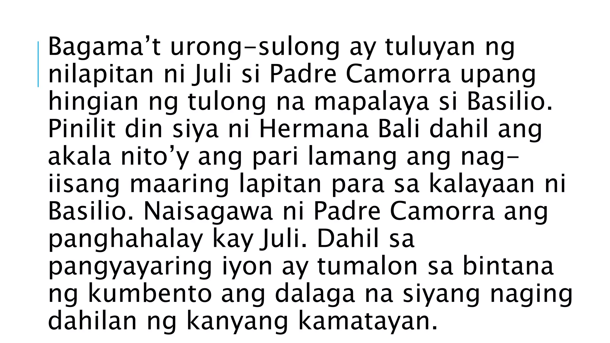 Buod ng El Filibusterismo | PPTX