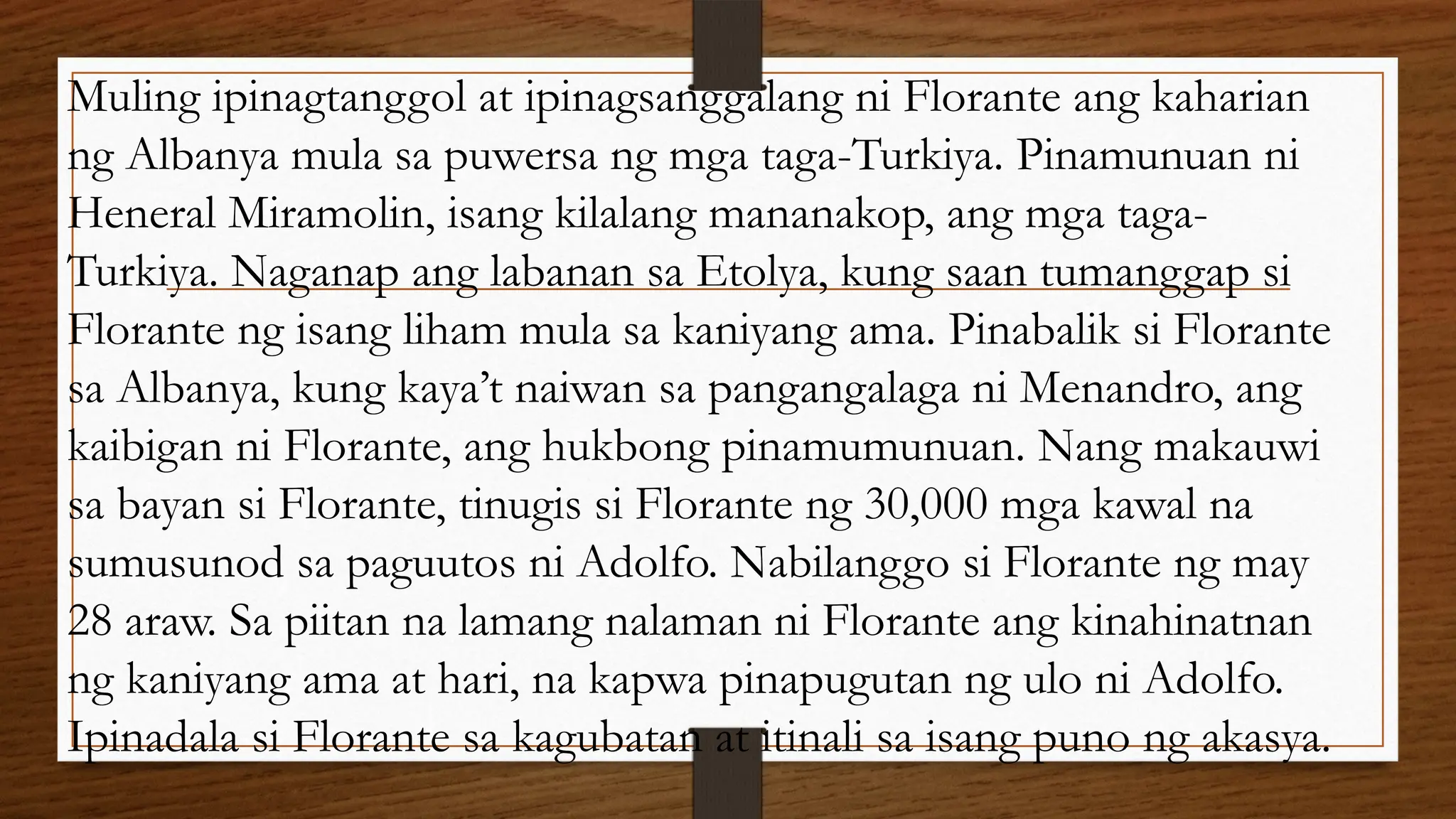 BUOD NG FLORANTE AT LAURA.pptx ( grade 8) | PPTX