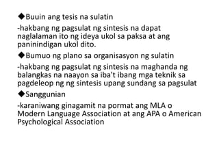 BUOD NG ISANG SINTESIS SHS FILIPINO.pptx