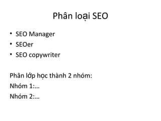 SEO vẽ tranh tường | PPT