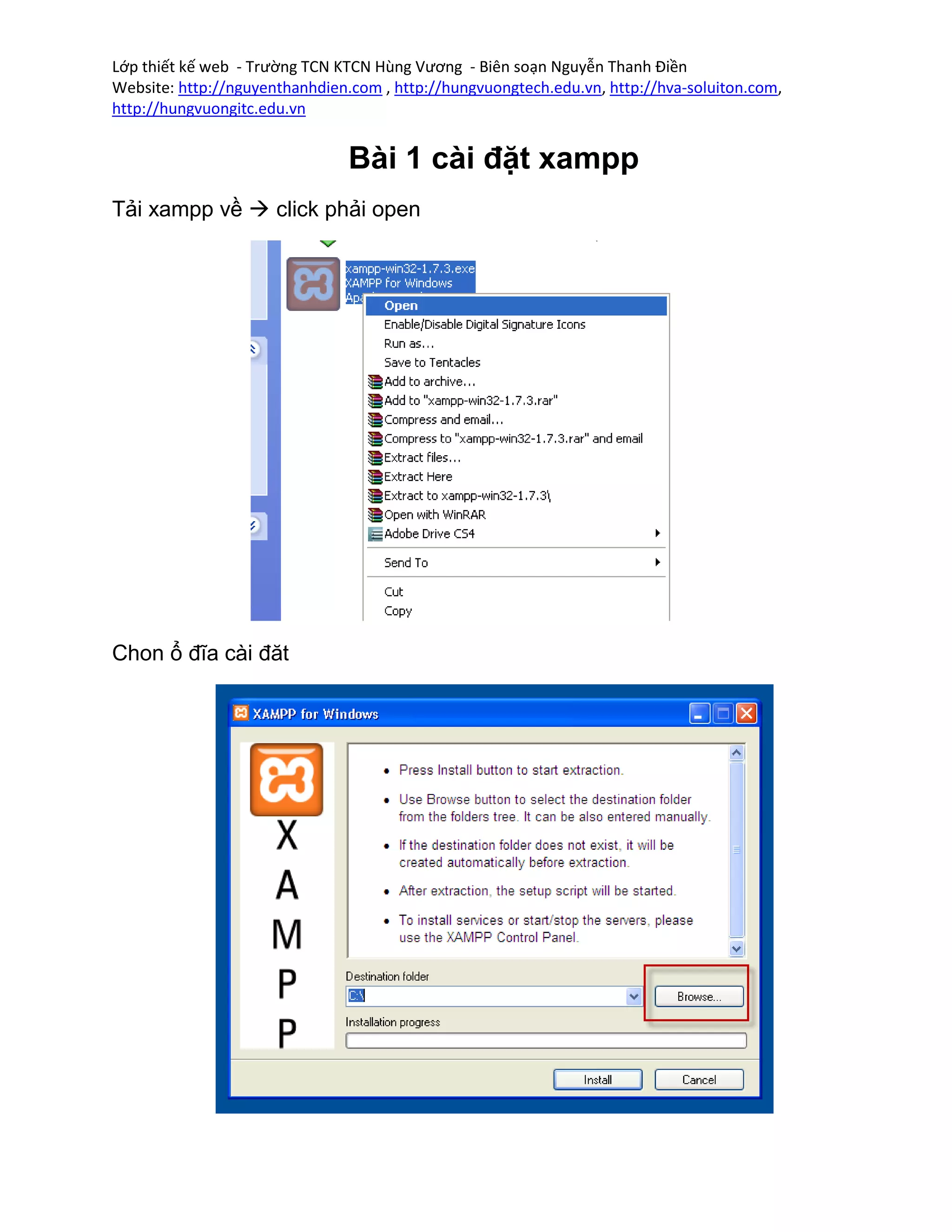 Buoi 1-bai-1-cai-dat-xampp | PDF