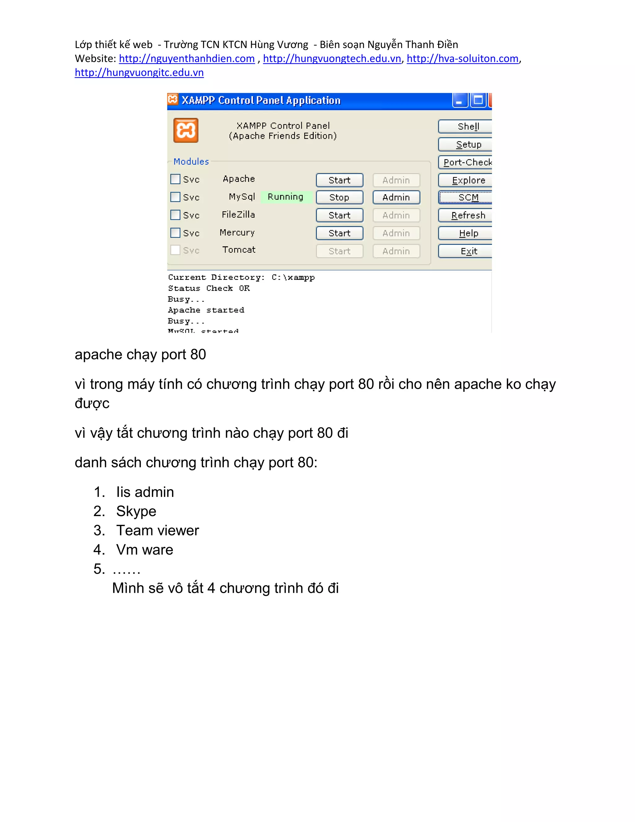 Buoi 1-bai-1-cai-dat-xampp | PDF