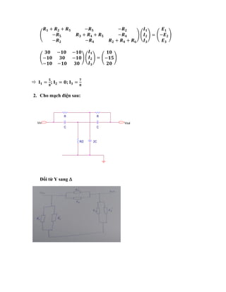 Tín hiệu, hệ thống và phân giải mạch 5 | PDF
