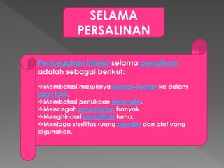 INFEKSI NIFAS | PPTX