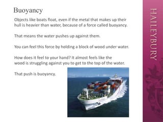 Introduction to Buoyancy | PPTX