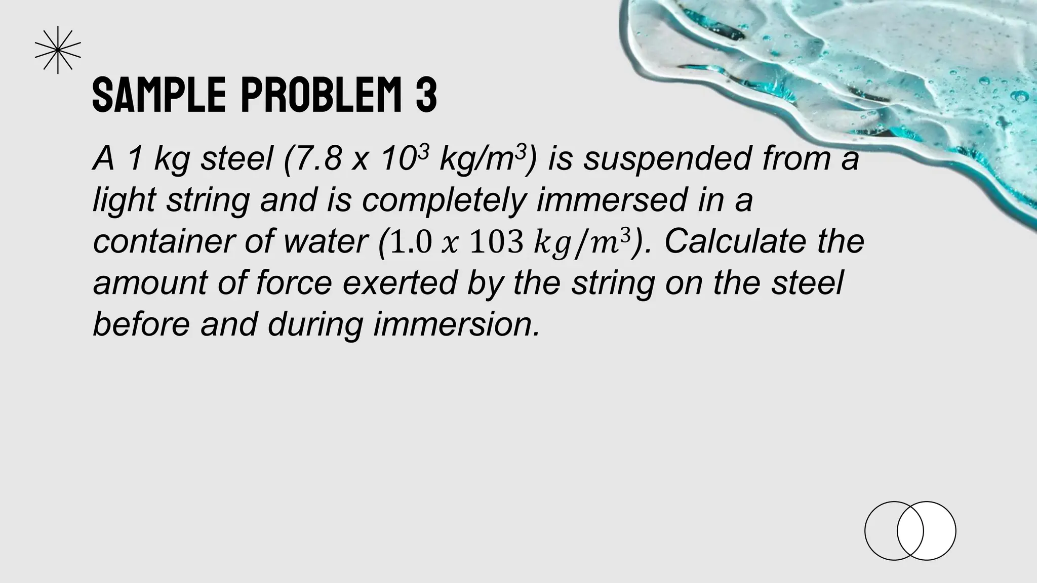 Buoyancy and Archimedes Principle Lecture and Sample Problems | PDF