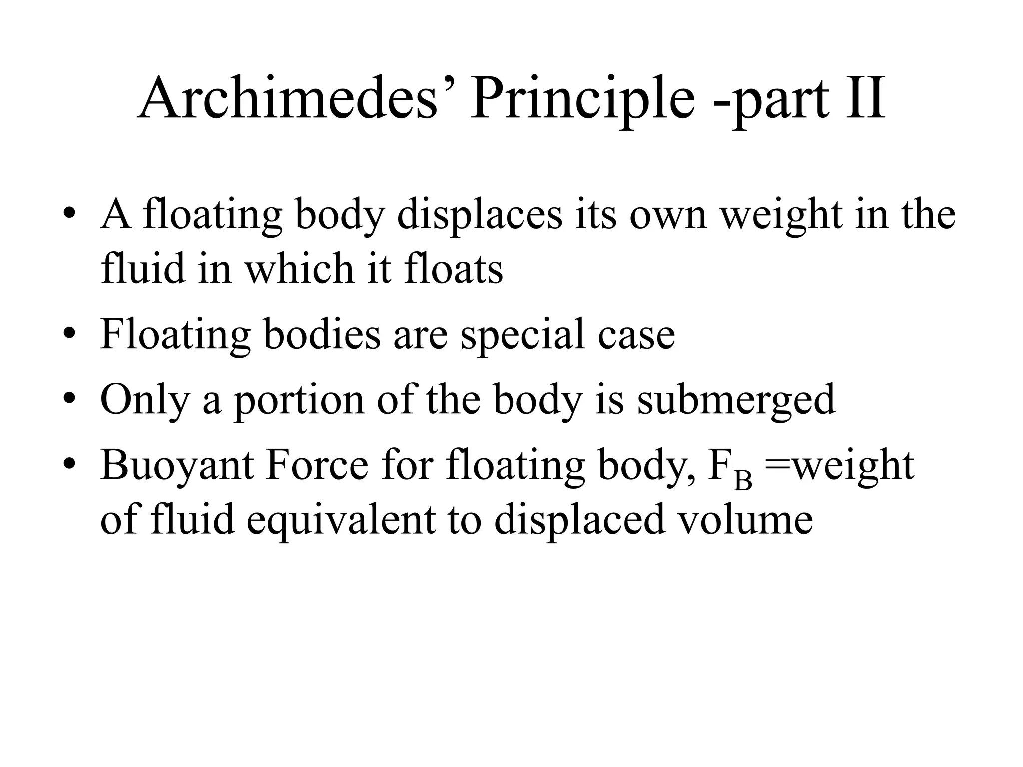 Buoyancy and Archimedes’ Princple | PPTX