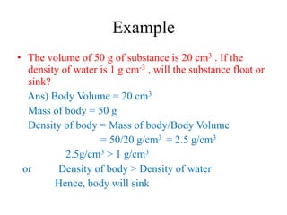 Buoyancy and Archimedes’ Princple | PPTX