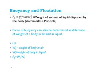 Buoyancy and floatation | PDF