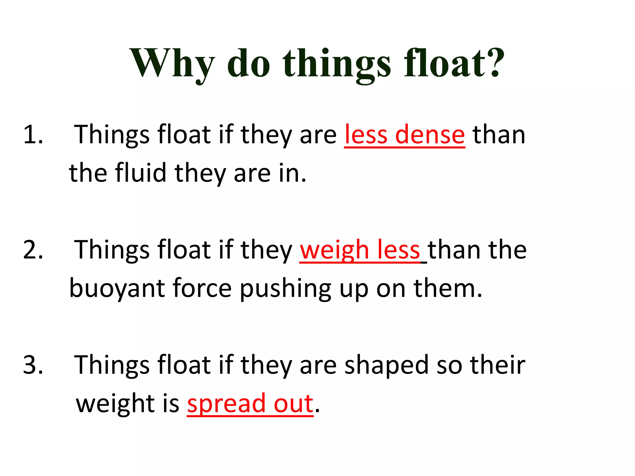 Buoyancy & floatation | PPTX
