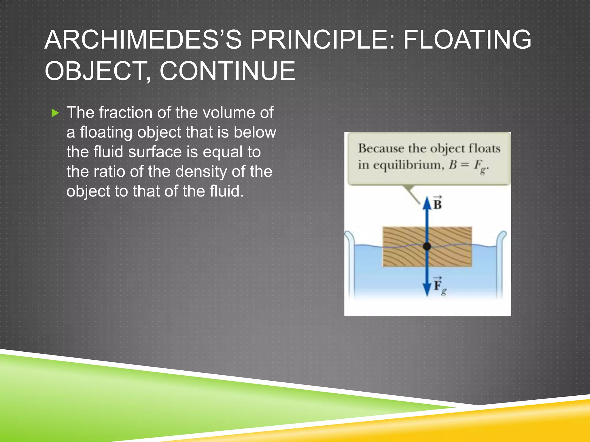 Buoyant force & archimedes principle | PPTX
