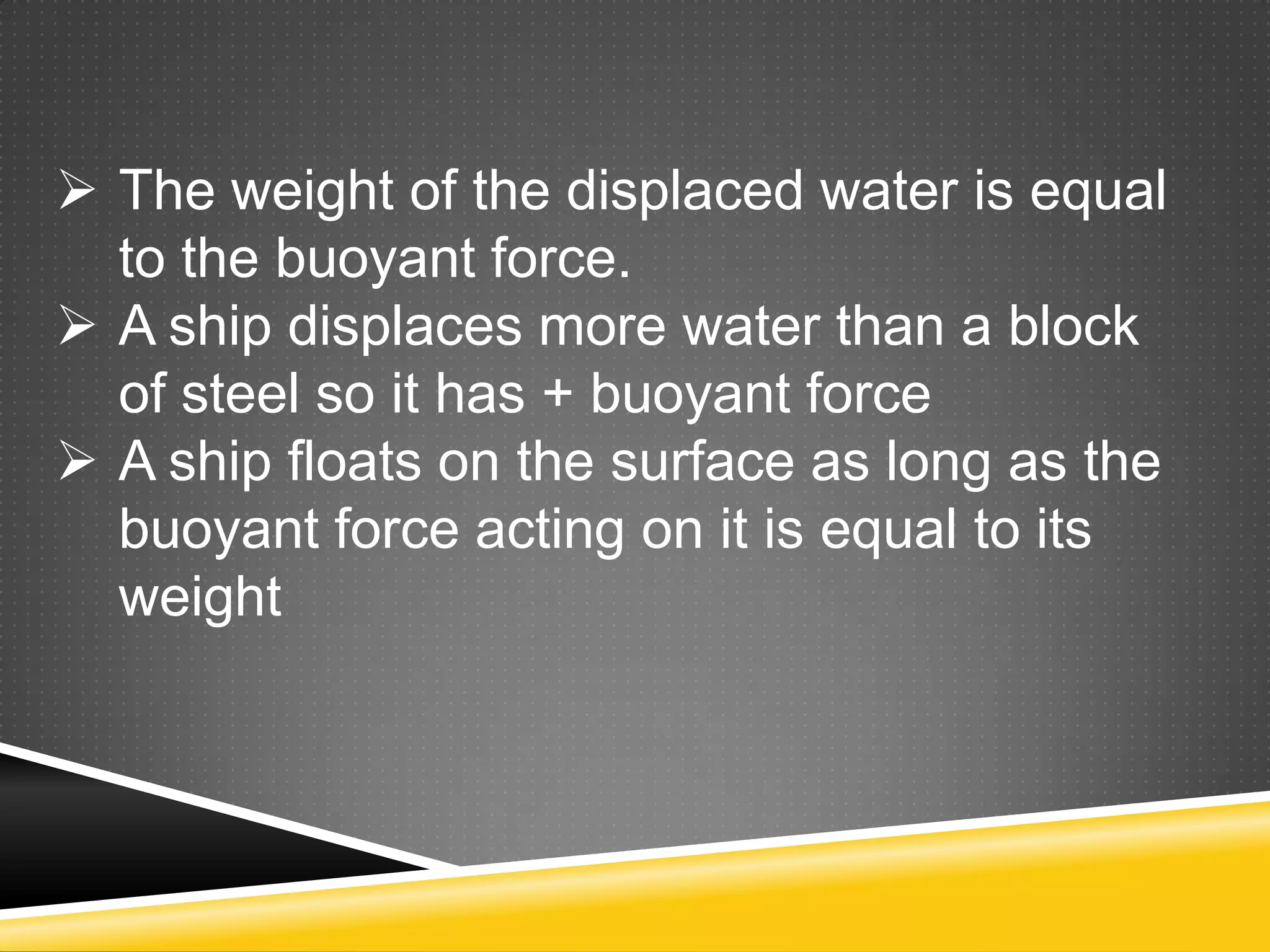 Buoyant force & archimedes principle | PPTX