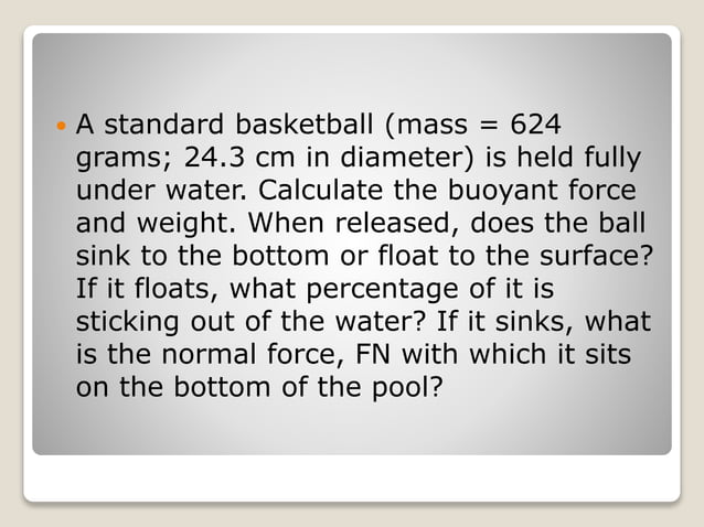 stem: advanced Buoyant problems | PPT
