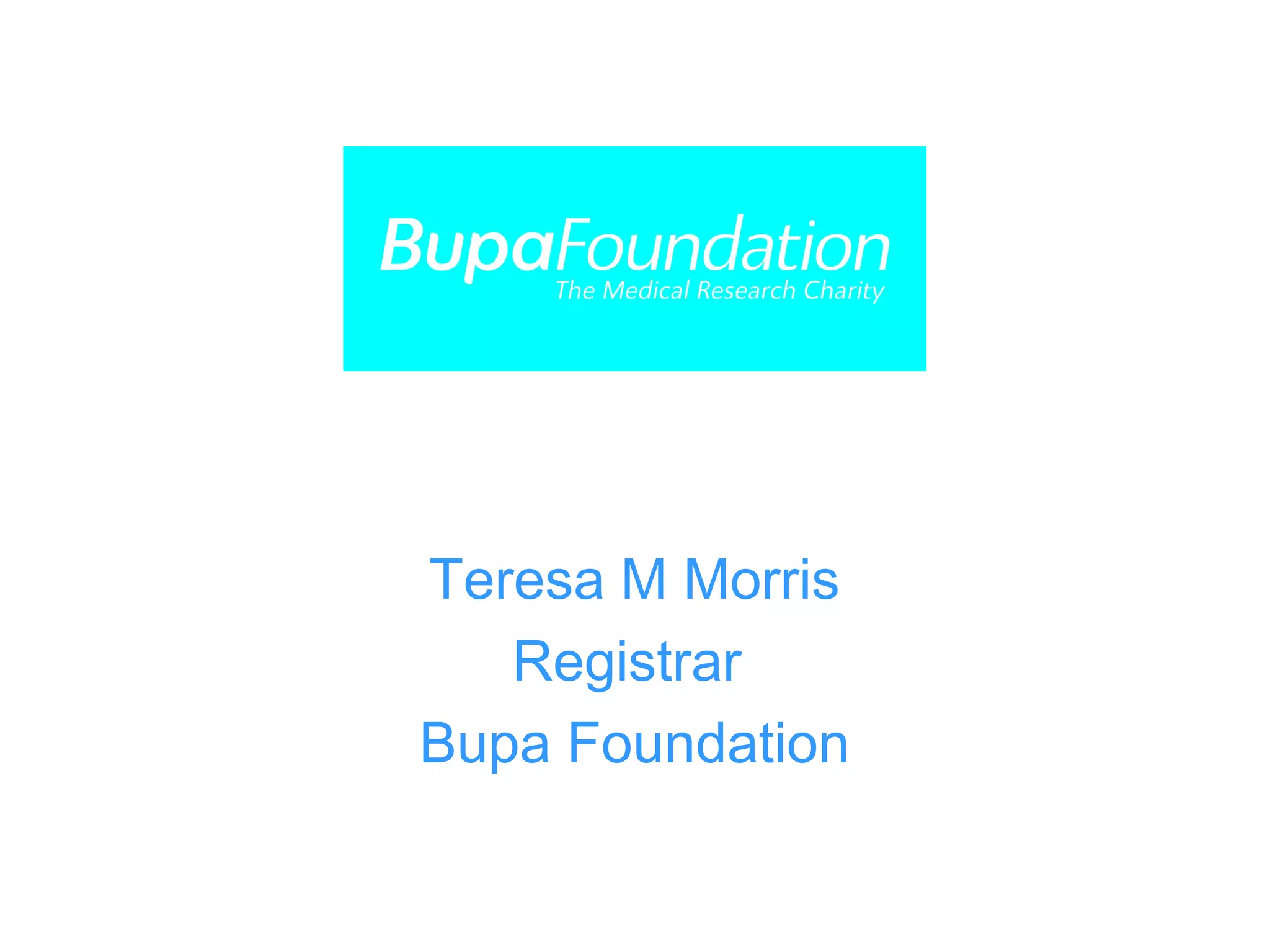 Bupa Foundation | PPT