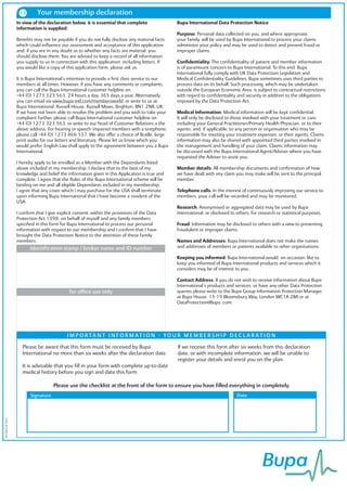 Pacific Prime - Bupa Lifeline Application Form | PDF