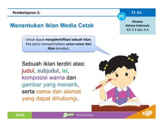 Bahan Ajar Tema 3 Kelas 5 berasal dari BUPENA | PDF