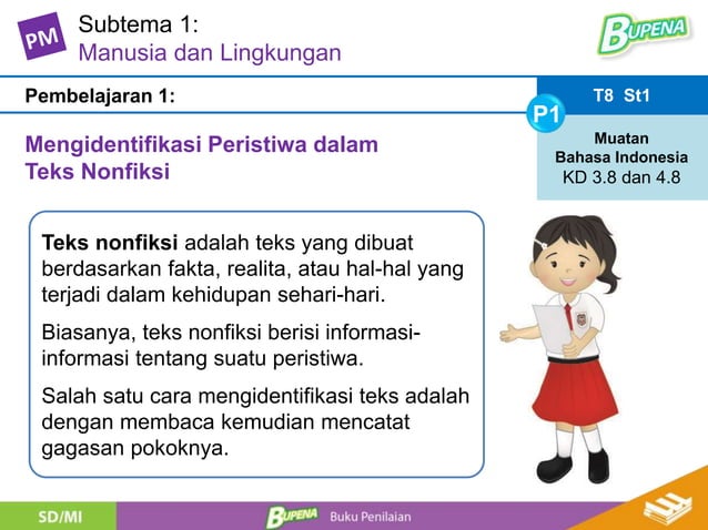 BUPENA 5D TEMA 8 SUBTEMA 1 kelas 5 mapel tema pptx | PPTX