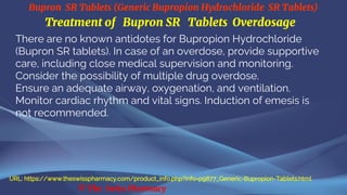 Bupron SR Tablets (Generic Bupropion Hydrochloride SR Tablets) | PDF