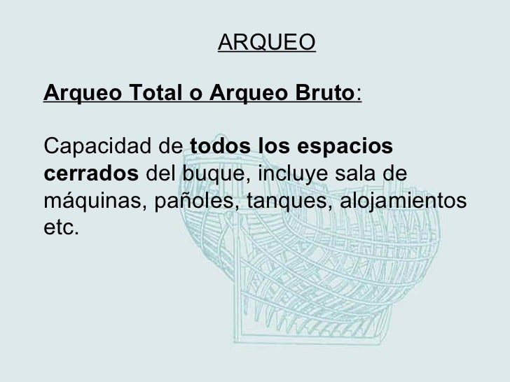 Buque peso y capacidad