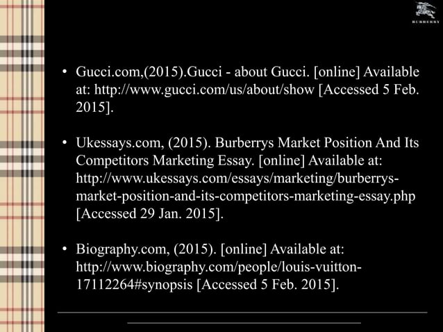 Burberry: A Study on the Brand | PPTX