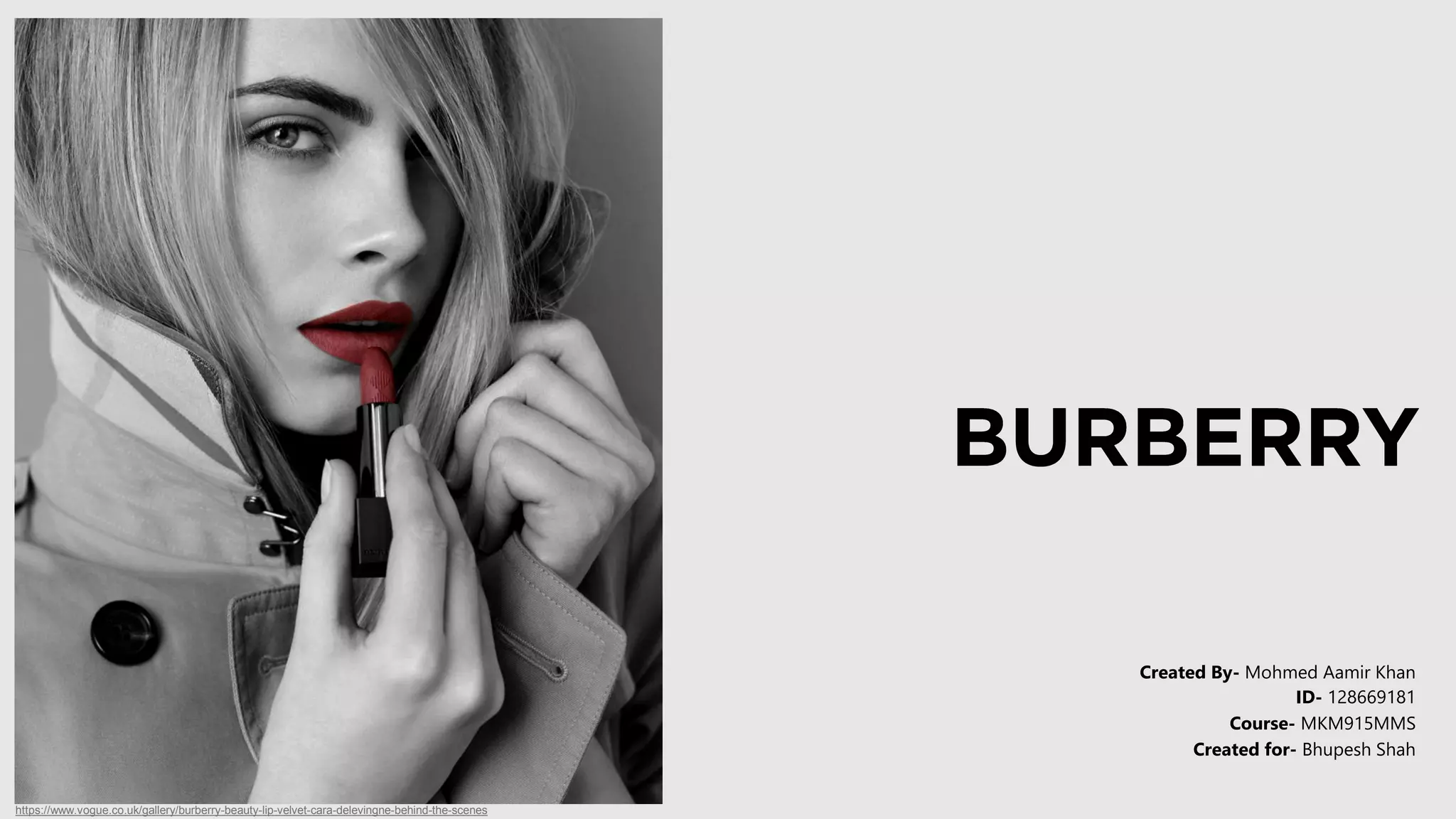 Burberry - Kisses Campaign - Burberry launched a campaign by partnering ...