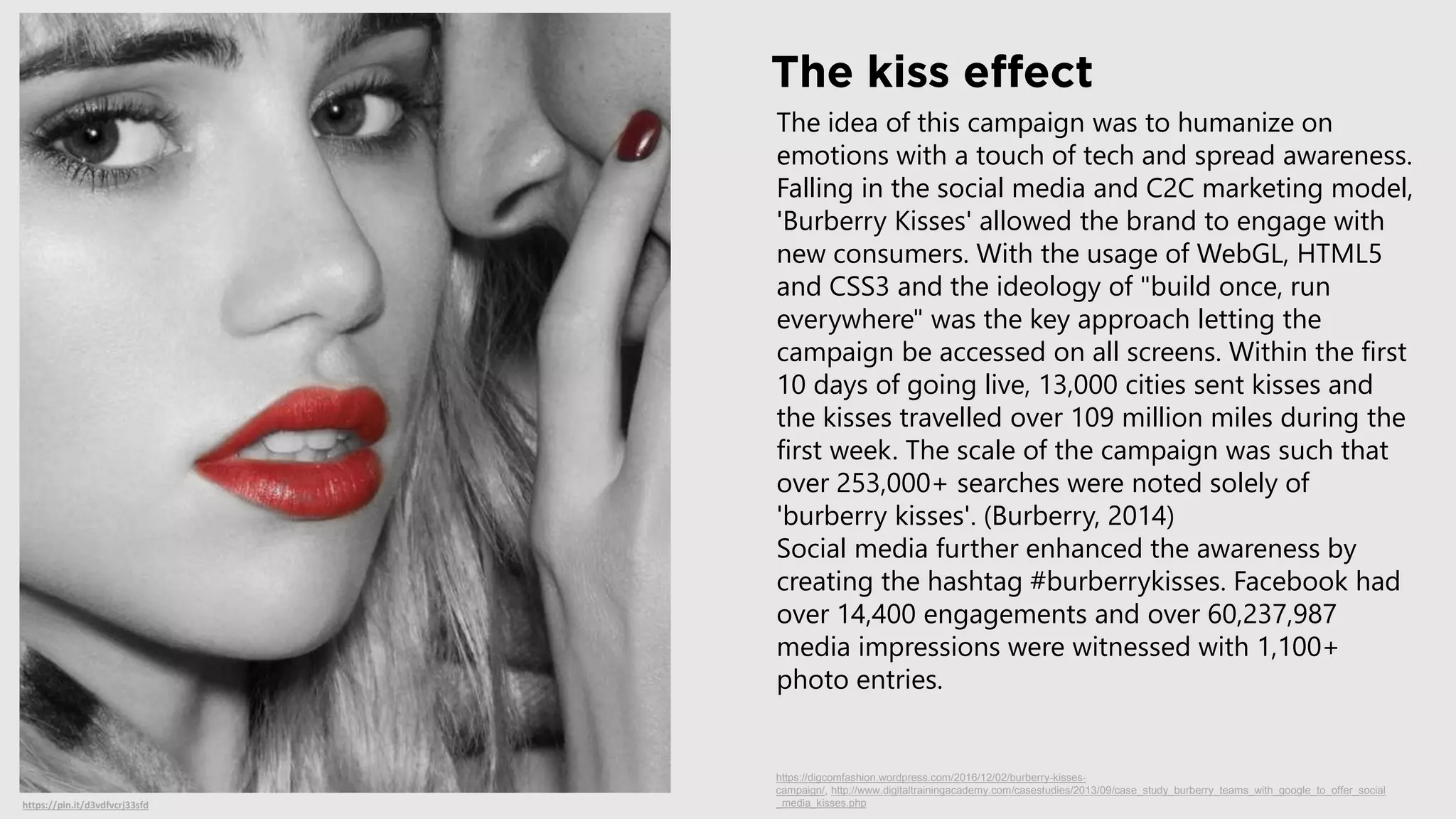 Burberry - Kisses Campaign - Burberry launched a campaign by partnering ...