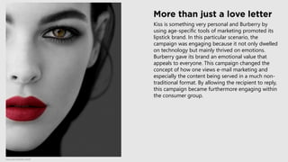 Burberry - Kisses Campaign - Burberry launched a campaign by partnering ...