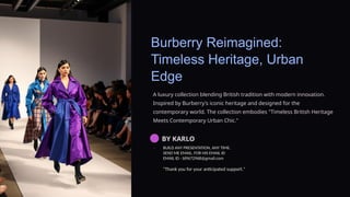Burberry-Reimagined-Timeless-Heritage-Urban-Edge | PPTX