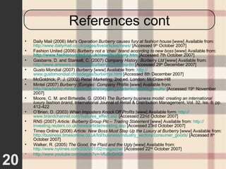 Burberry uprise and downfall | PPT