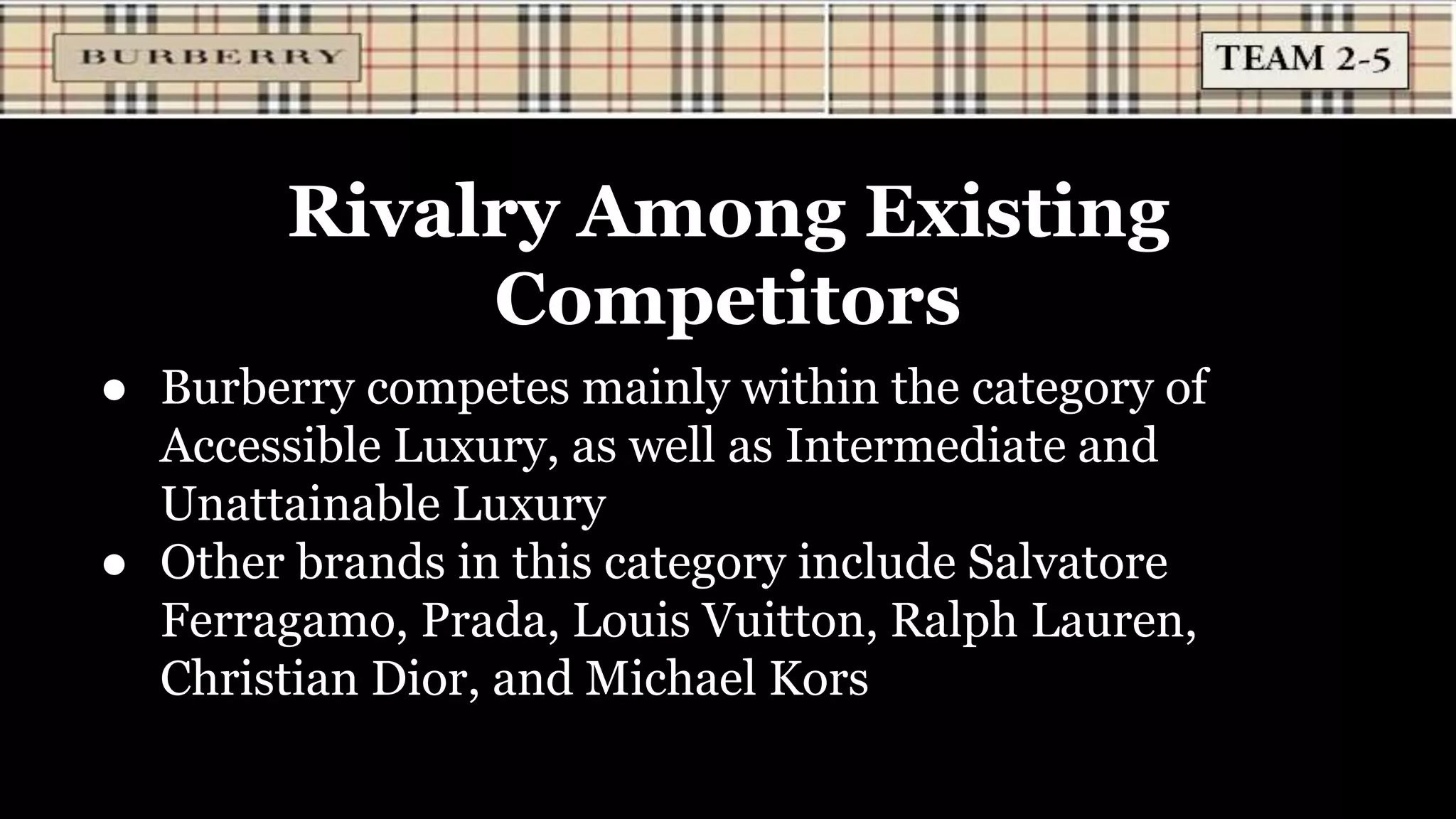 Burberry External Company Analysis | PPTX