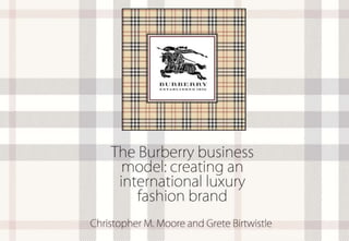 Burberry case study(business model) | PPTX