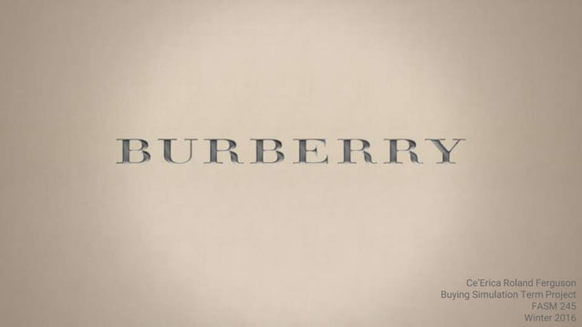 Burberry presentation | PPTX